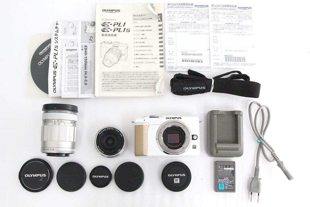 PEN Lite E-PL1s ボディ ホワイト シャッター回数 約13800回以下 レンズ2本付 γA3753-3U4B-ψ | オリンパス ...