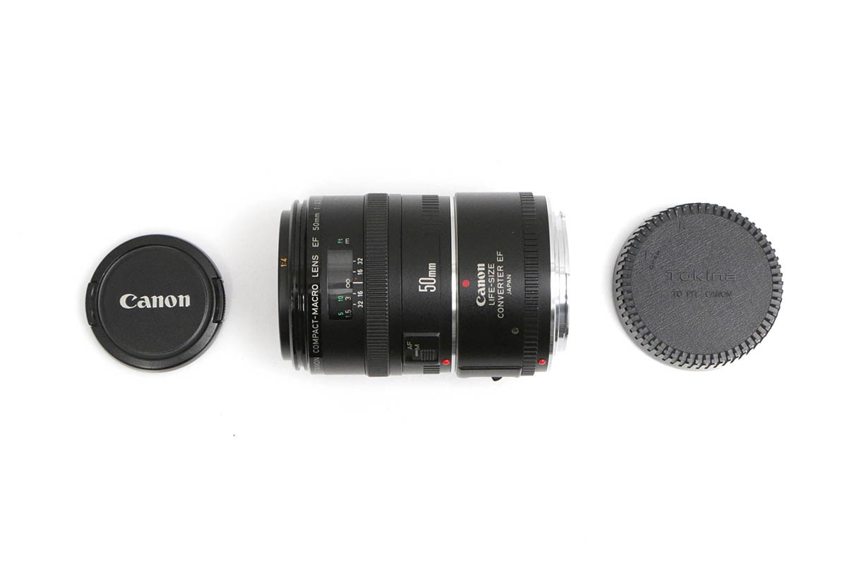 EF50mm F2.5 コンパクトマクロ + ライフサイズコンバーターEF CA01-B1081-2O3B | キヤノン | 一眼レフカメラ用 ...